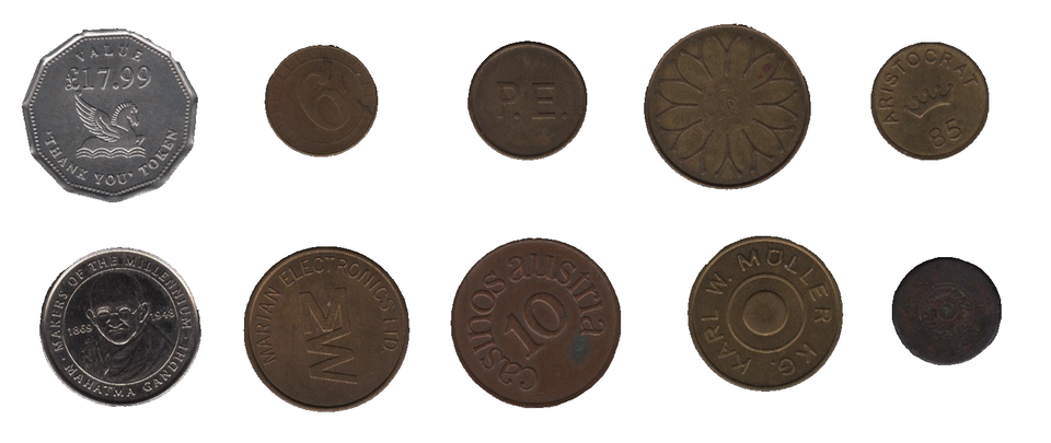 Tokens Collection x25 – Bulk Lot – Includes Plastic Token & Vintage ...