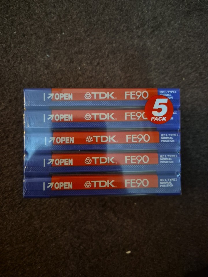 TDK FE90 Ferric High Output Low Noise Cassette Tapes 5 Pack | eBay UK