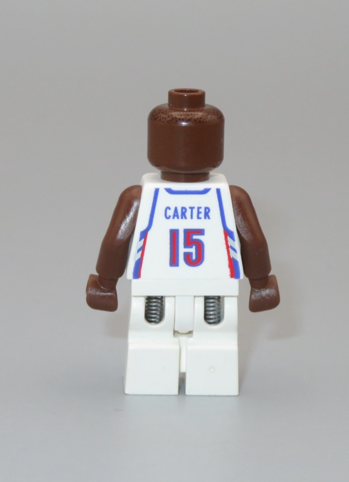 Lego NBA # 15 Vince Carter Toronto Raptors white minifigure 3433 ...