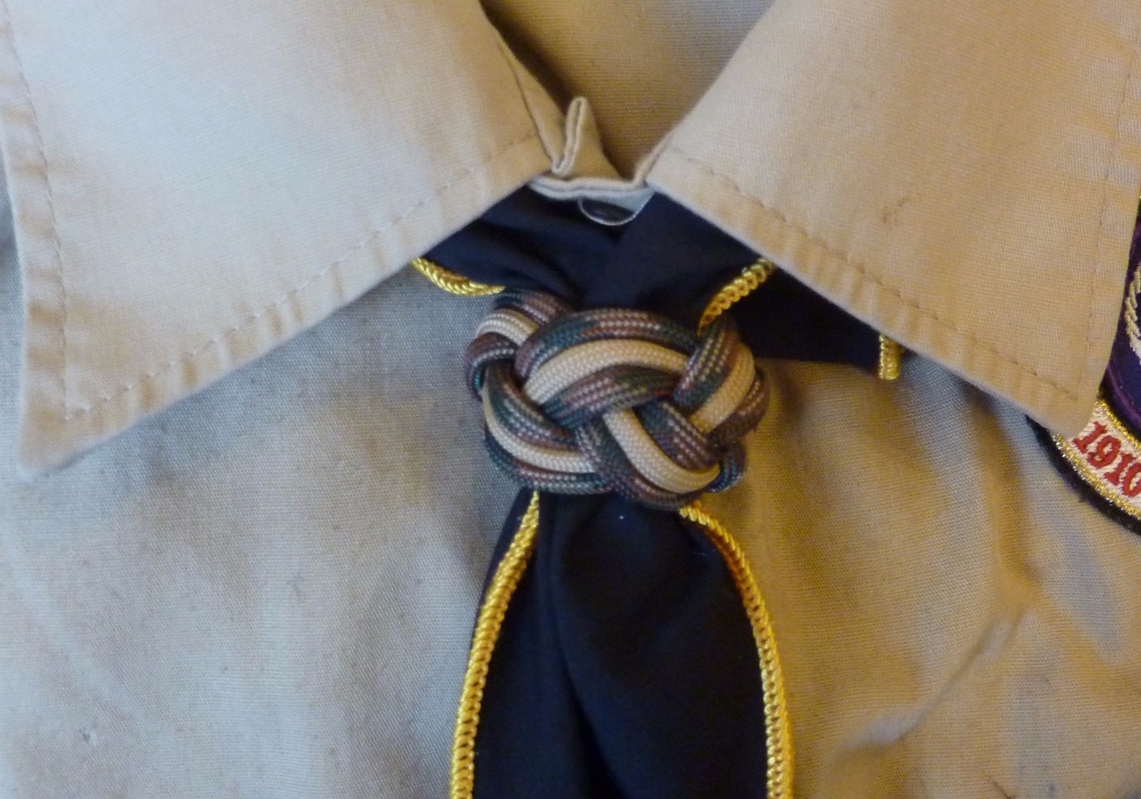 Handmade Scout Neckerchief Slide Woggle Paracord Turks Head Knot ...