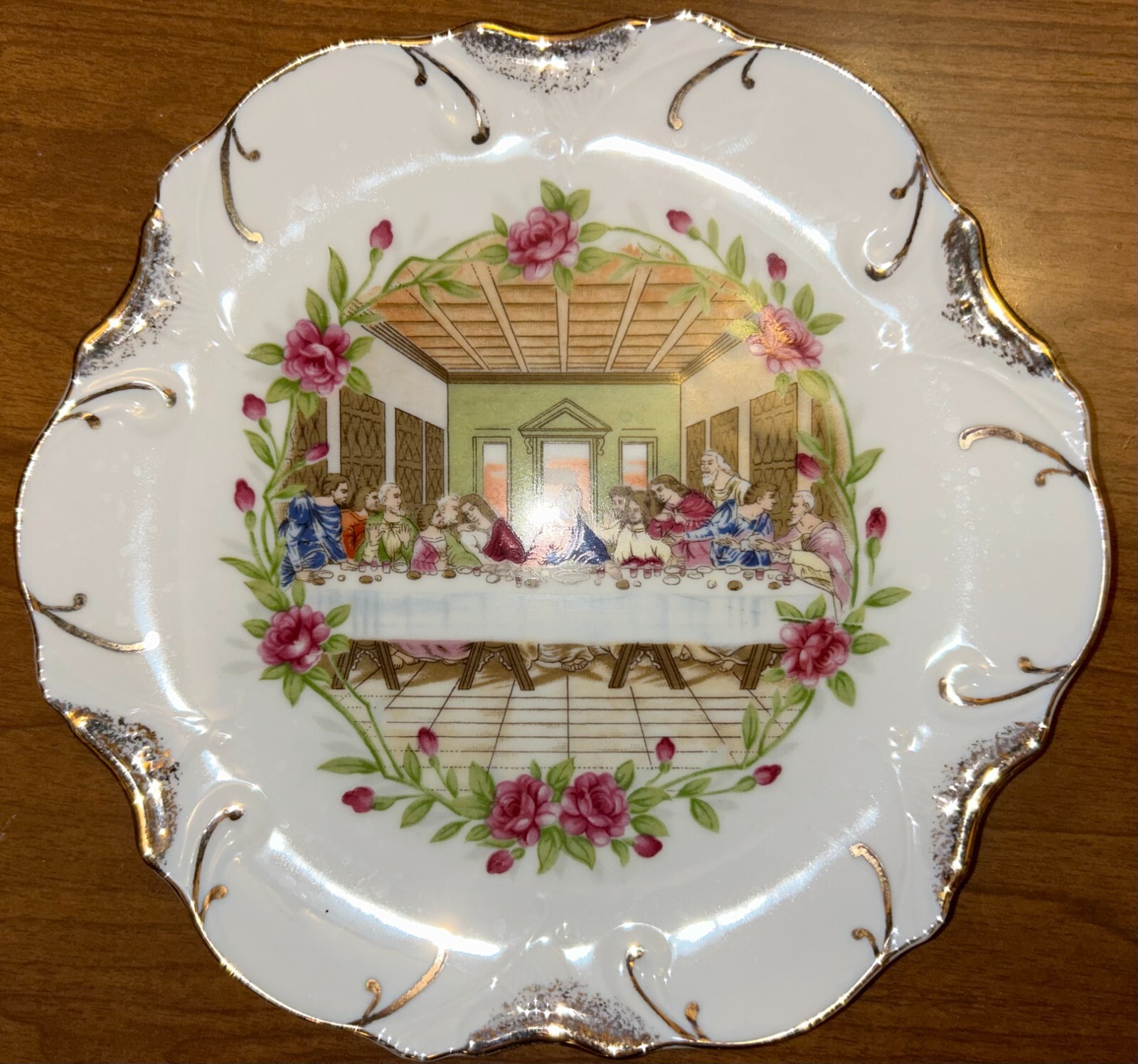 8 inch Diameter Last Supper Decoration Wall Plate (Leonardo daVinci ...