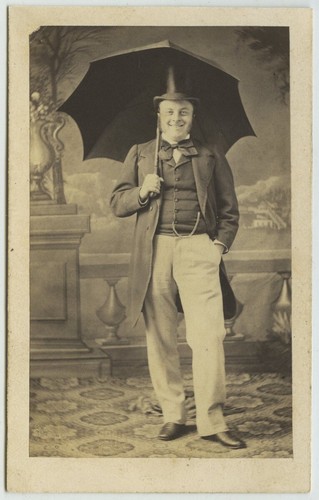 CDV 1860-70 L. Ducollet à Paris. Acteur à identifier. Parapluie. | eBay