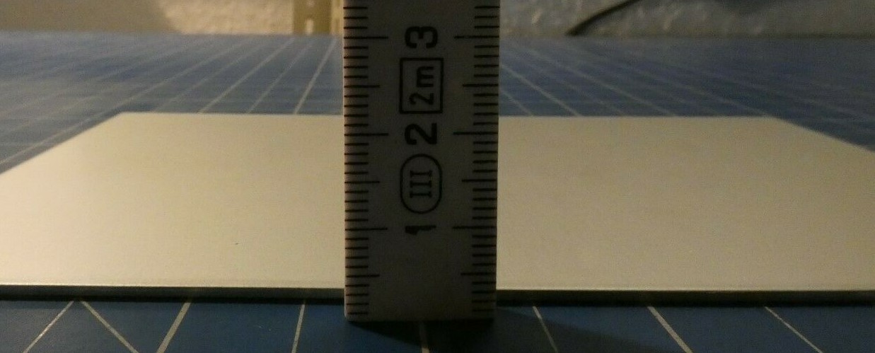 5 Stück Aluminium Platte 160mm x 90mm 2mm dick / Platten Alu ...