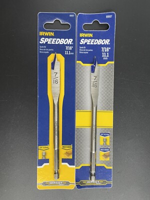 Irwin 88807 Speedbor 7/16" Spade Bit Impact Performance Series - Lot of ...