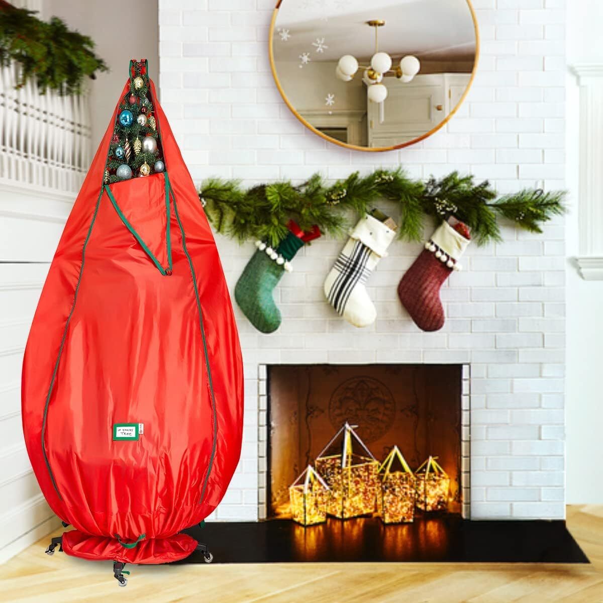 Upright Christmas Tree Storage Bag Christmas Tree Cover 7.5 Ft 4FT/5FT