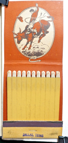Vintage Giant Full Cowboy Matchbook Jumbo Western 30's 40's NOS ...