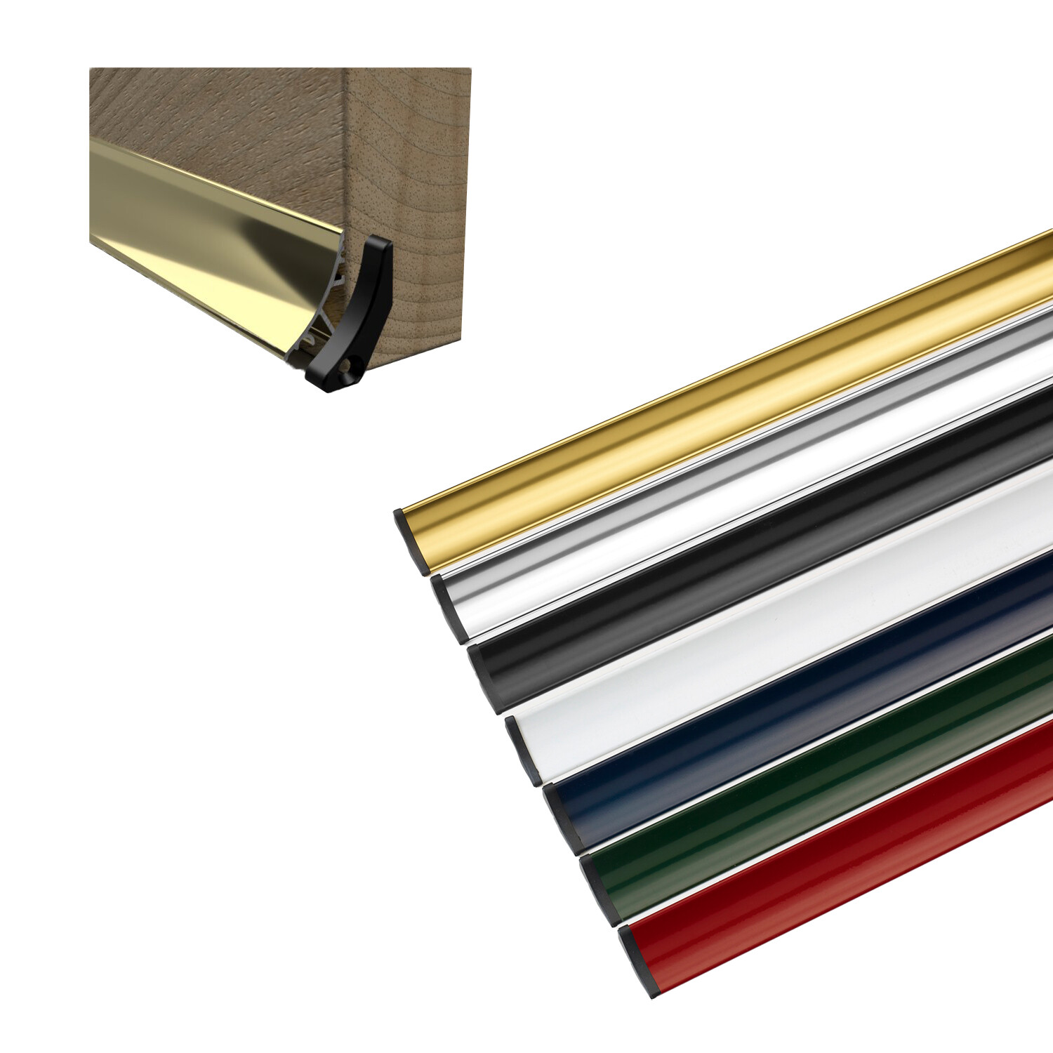 Door Weather Bar Strip Rain Deflector Drip Bar Guard Aluminium 32mm ...