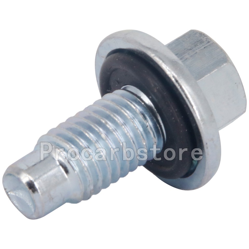5x New Oil Pan Drain Plug Bolt W/O-Ring For GM Chevrolet Buick Cadillac ...