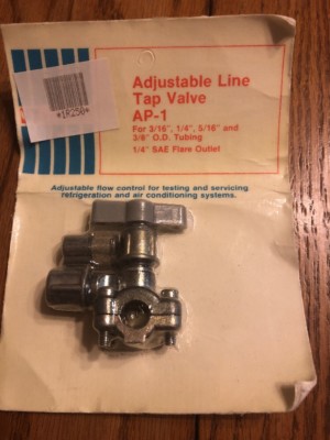 Adjustable Line Tap Valve AP-1 Ships N 24h | eBay