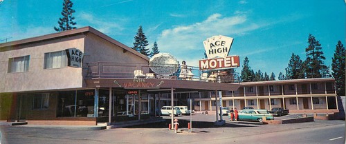 8.25x 3.75 Postcard Ace High Motel Lake Tahoe California Stateline | eBay