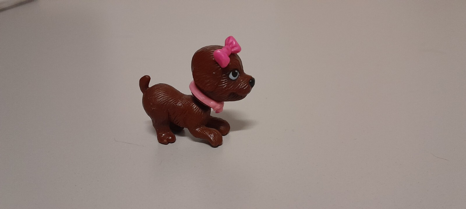 Barbie Taffy Dog And Puppies Brown Bobble Head Puppy With Pink Bow ...