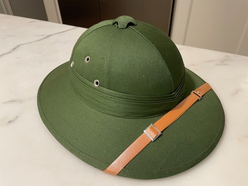 Vintage Green Pith Safari Hat Helmet made in Vietnam RARE | eBay