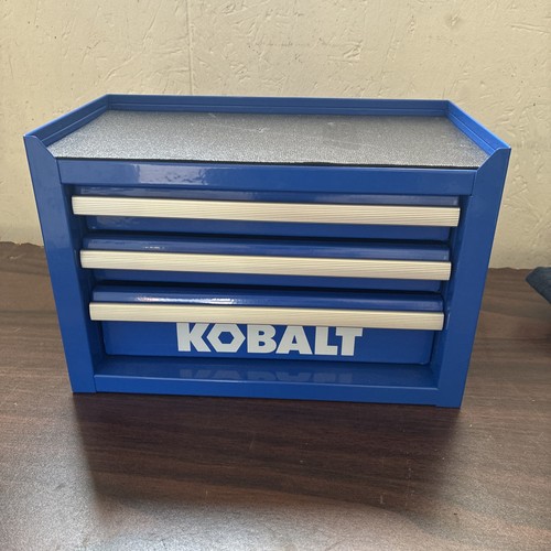 Kobalt Mini-Base 3-Drawer Blue Steel Tool /Jewelry Box | eBay