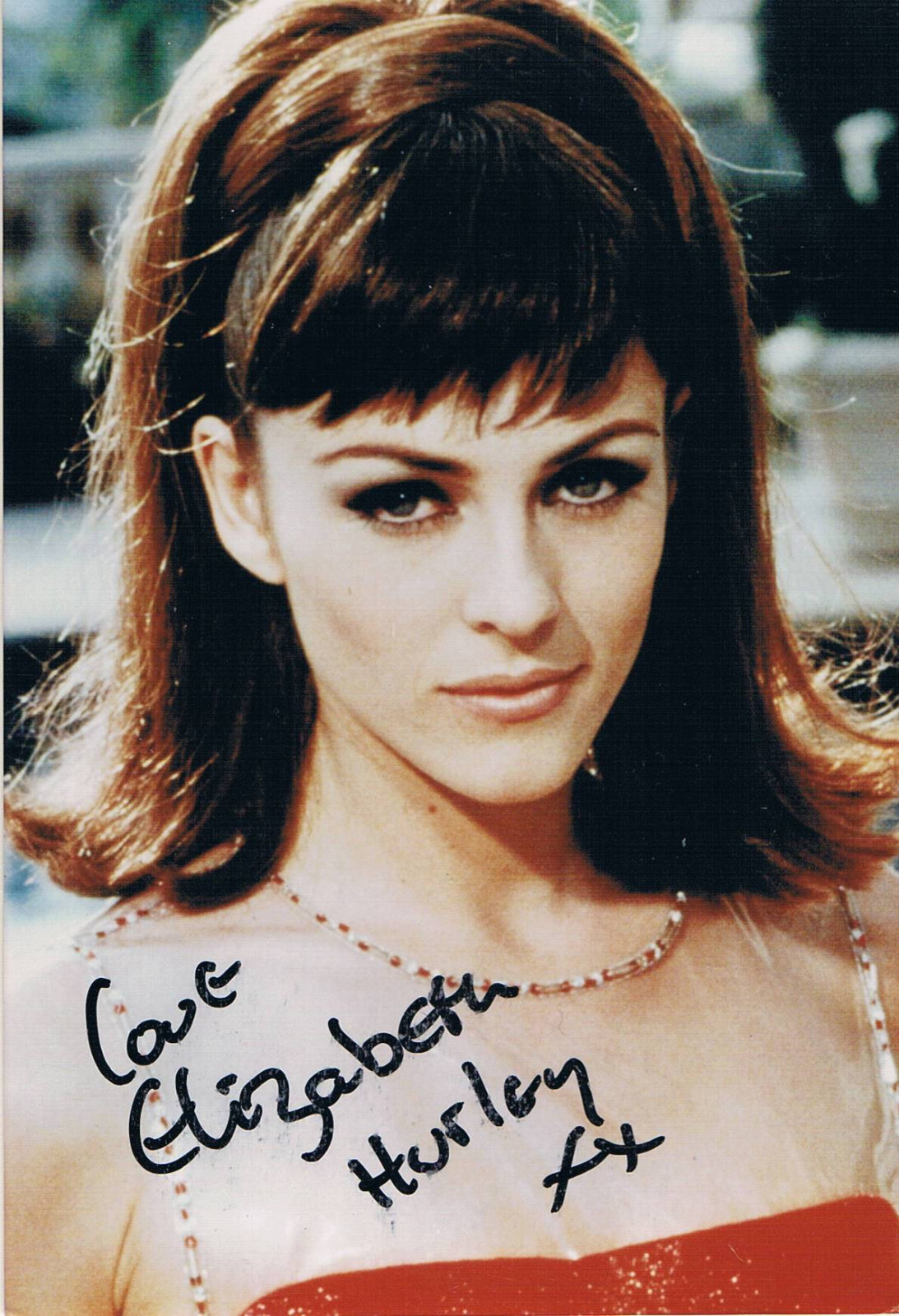Elizabeth Hurley 1965- genuine autograph signed 4"x6" photo | eBay