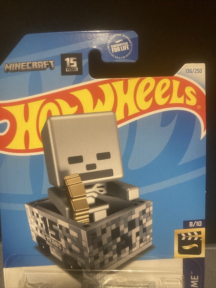 2024 Hot Wheels Minecraft 15 Years Minecart HW Screen Time Toy Car | eBay