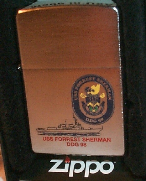 USS FORREST SHERMAN Zippo Lighter New 2011 MINT/Box Navy Ship DDG 98 | eBay