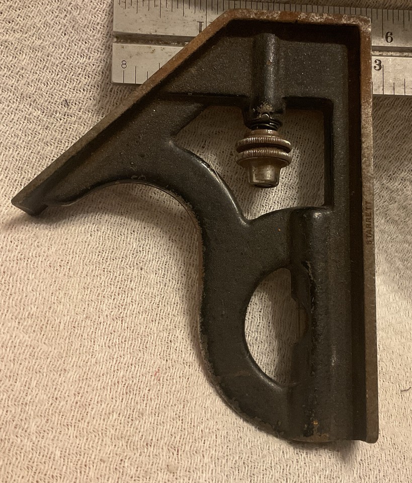Vintage L. S. STARRETT CO. No. 4R Grad Combination Square Ruler 12 ...