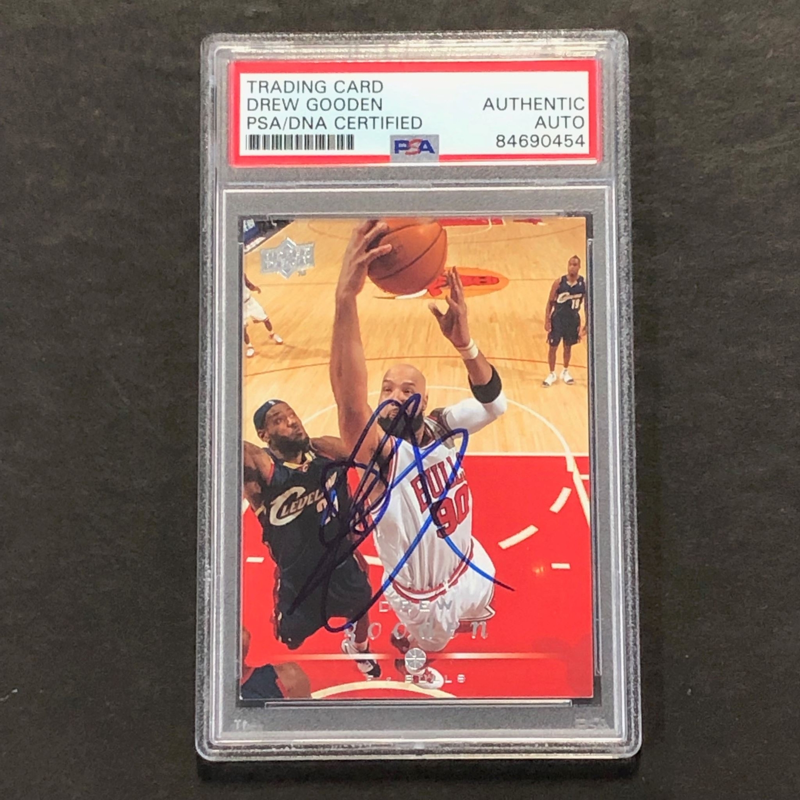 2008-09 Upper Deck #4 Drew Gooden Signed Card AUTO PSA/DNA Slabbed ...