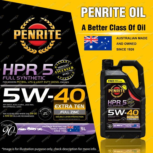 Penrite HPR 5 SAE 5W-40 Engine Oil 5L for Holden WL WM Astra Captiva ...