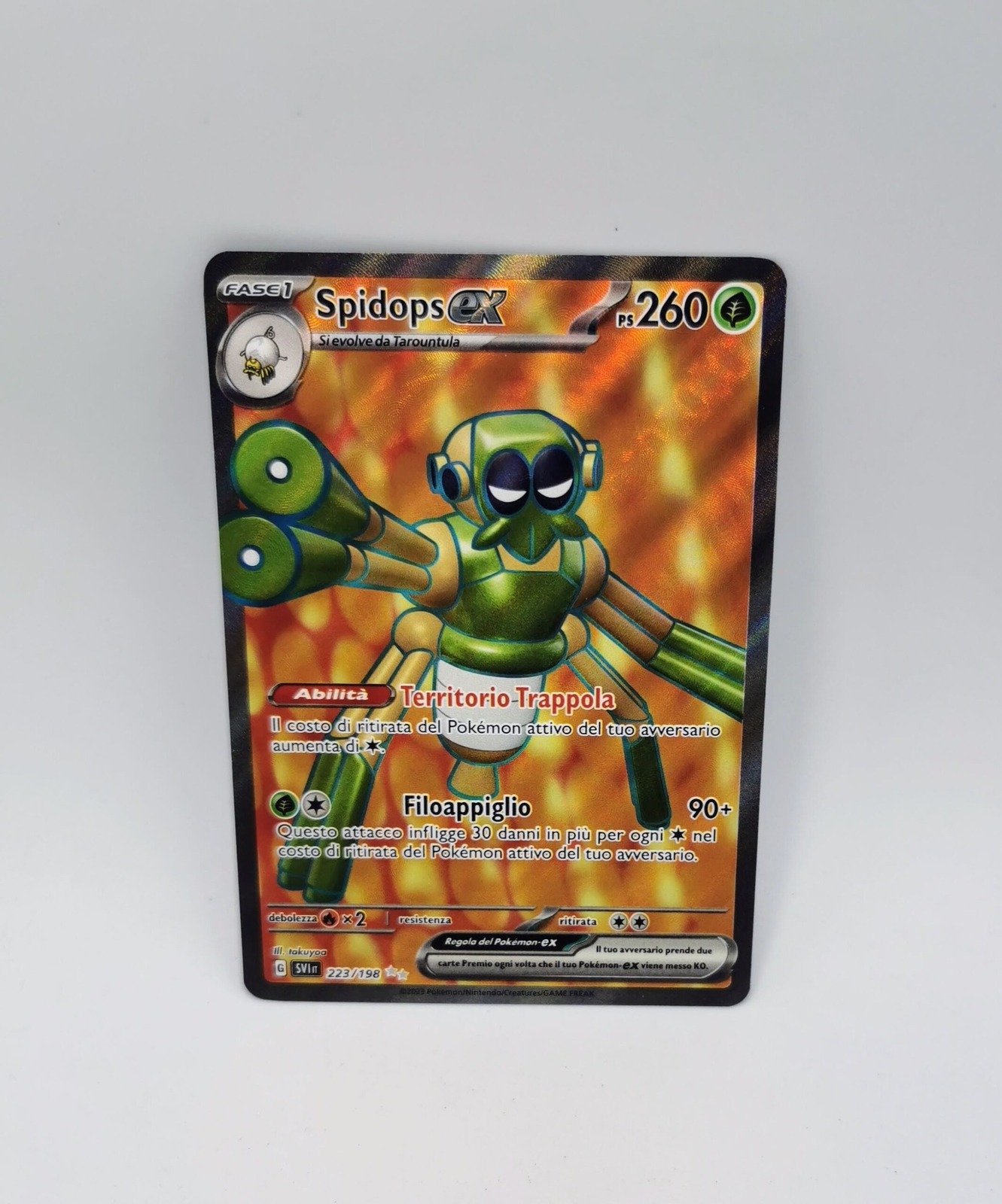 Pokemon Card Spidops ex (IT) | 223 198 Scarlet Violet | eBay