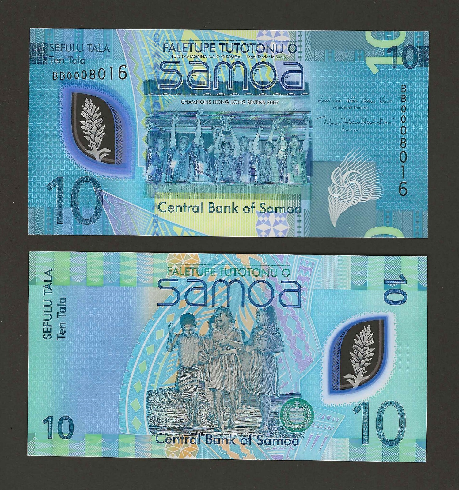 SAMOA 10 Tala 2023 (2024) P-48a, New Polymer Type Note, BB-Prefix ...