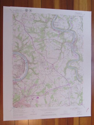 Donora Pennsylvania 1979 Original Vintage USGS Topo Map | eBay