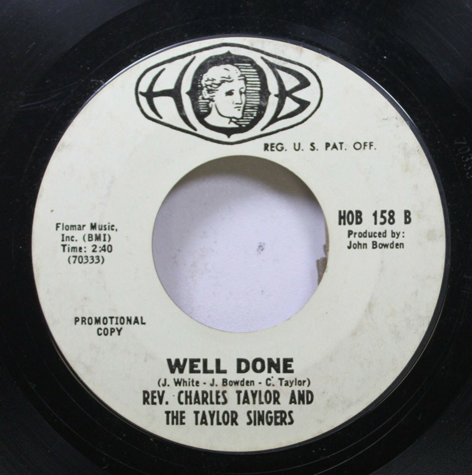 Hear! Black Gospel Soul Promo 45 Rev. Charles Taylor & The Taylor ...