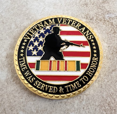 VIETNAM VETERANS *NEVER FORGET* Challenge Coin. Fast Shipping! | eBay