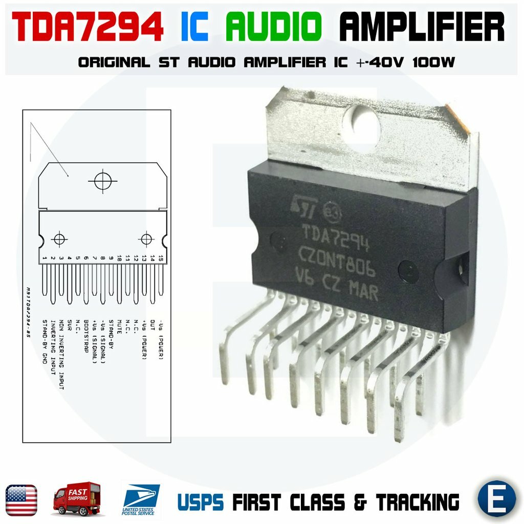 TDA7294 TDA 7294 IC Audio Amplifier Chip Original ST HiFi 100W 40V EBay tda7294-tda-7294-ic-audio-amplifier-chip-original-st-hifi-100w-40v-ebay