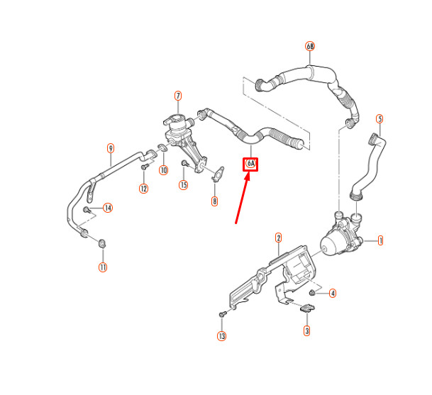 Volkswagen 07K131127 Genuine OEM Connector Hose for sale online | eBay