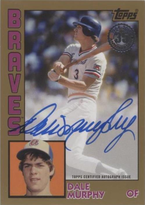 2019 Topps - 1984 Topps Baseball Autographs Dale Murphy #84A-DMU Gold ...