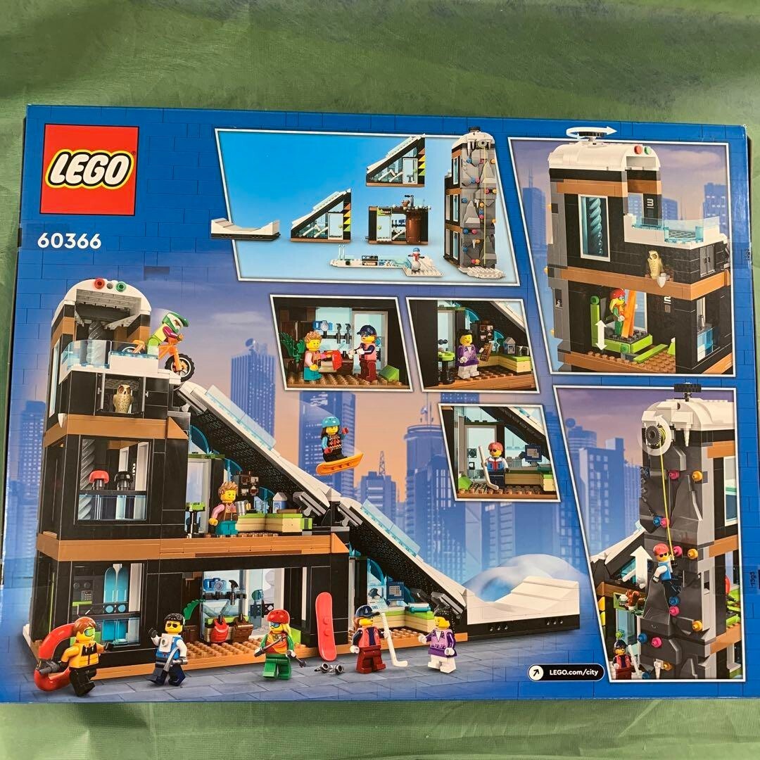 LEGO 60366 City Snow Sports Center Ski Climbing Center Toy Block City ...