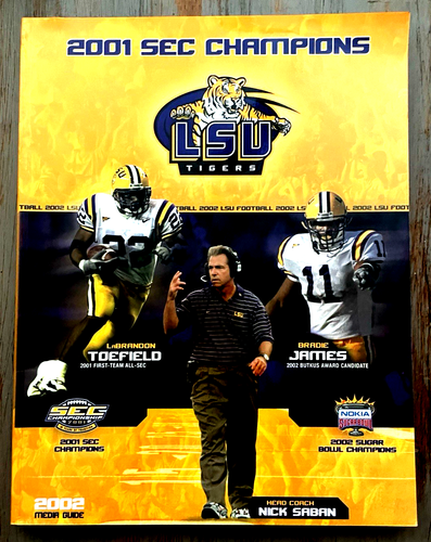 2002 LSU Football Media Guide | eBay