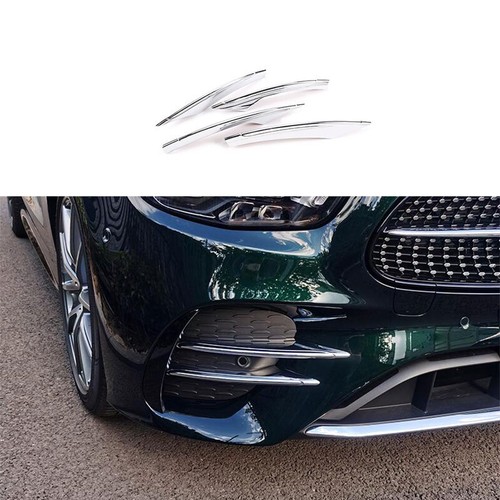 Fit For Benz E-Class W213 2021-2023 Chrome Front Fog Light Lamp Strip ...