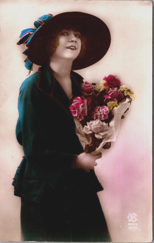 Beauty Portrait Female Model Lady Vintage RPPC C357 | eBay