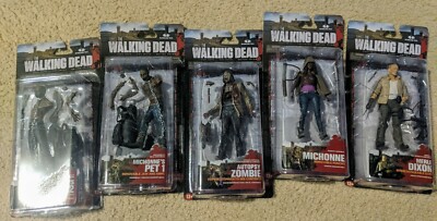 The Walking Dead Michonne Pets Zombie Merle Complete S3 Figures ...