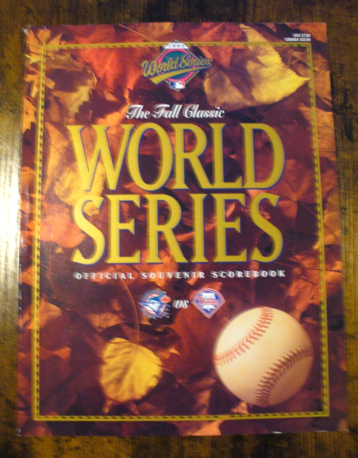 MLB - 1993 World Series Scorebook (Phillies vs. Blue Jays) - VINTAGE ...
