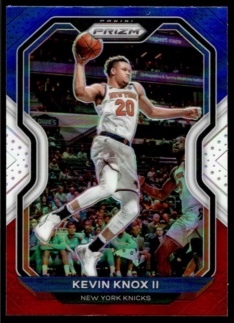 2020-21 Panini Prizm Red White Blue Kevin Knox II G92 New York Knicks ...