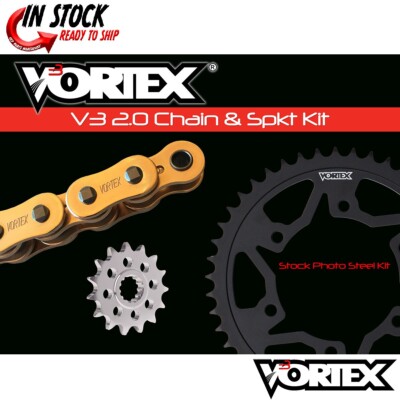 Yamaha YZF R6 / S 06-09 Vortex 525 Chain and Sprocket Kit 16-45 Tooth ...
