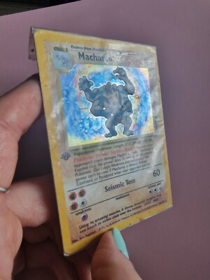 Ultra Rare Pokemon Card Shiny Machamp 1st Edition Base Set/ First ...