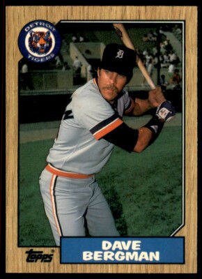 1987 Topps Tiffany Dave Bergman Detroit Tigers #700 | eBay