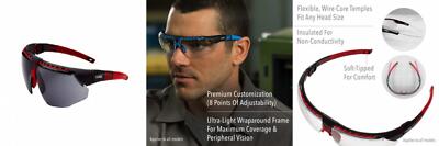 Uvex by Honeywell Avatar Safety Glasses, Red Frame with Gray Lens & | eBay