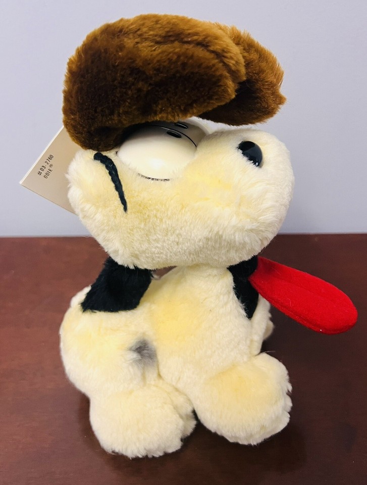 Vintage 80s Garfield Odie 10" Plush Dakin Dog Stuffed Animal Plush Toy ...