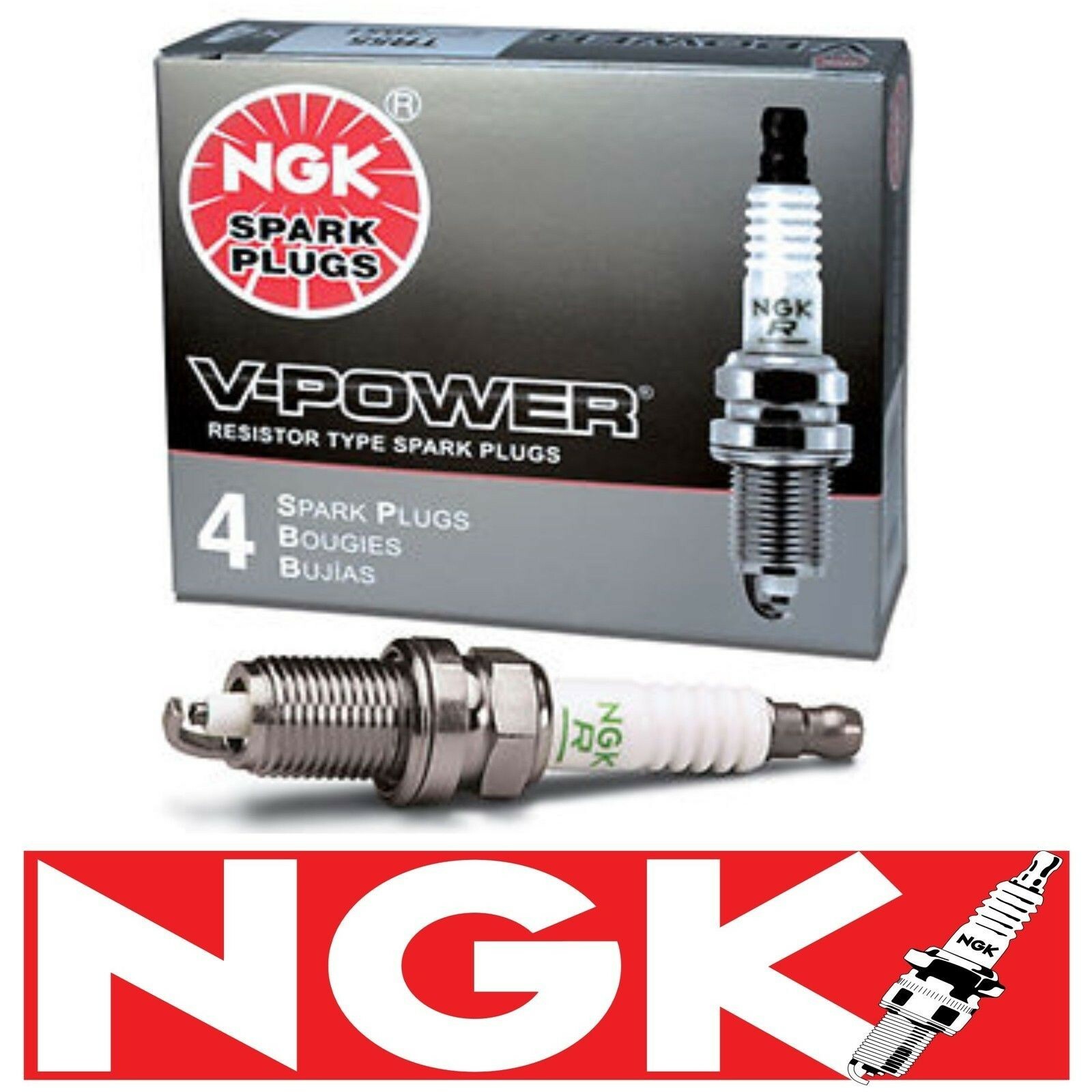 4 -FORD NGK 3951 TR55 Spark Plug - V-power | eBay