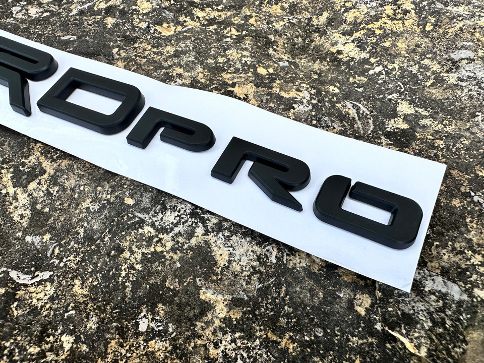 Black TRD PRO Emblem Badge Decal Sticker 4Runner Tacoma Tundra Toyota ...