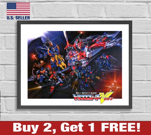 Transformers Japanese G1 Box Battle Artwork Poster 18" x 24" Print 80s ...