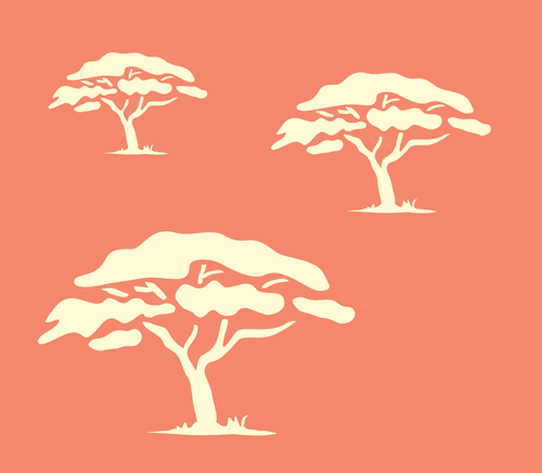 Stencils by Joanie (3) Kenya Trees Africa Asian Bonsai Decor DIY Sign ...