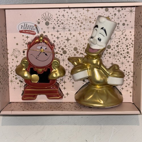 Disney Princess Beauty & The Beast Cogsworth & Lumiere Salt & Pepper ...