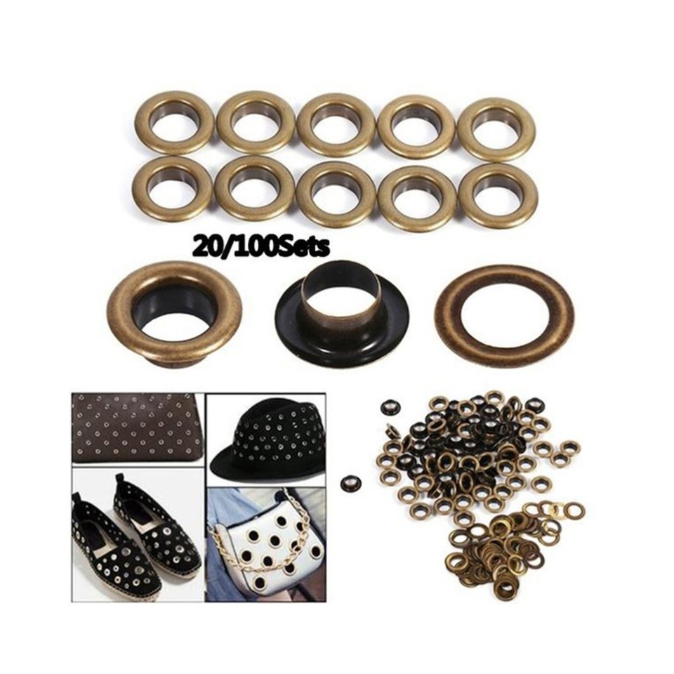 20pcs 12mm Grommets Kit Shoe Eyelets Eyelet Grommet Large Eyelets Metal ...
