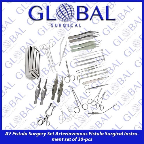AV Fistula Surgery Set Arteriovenous Fistula Surgical Instrument set of ...